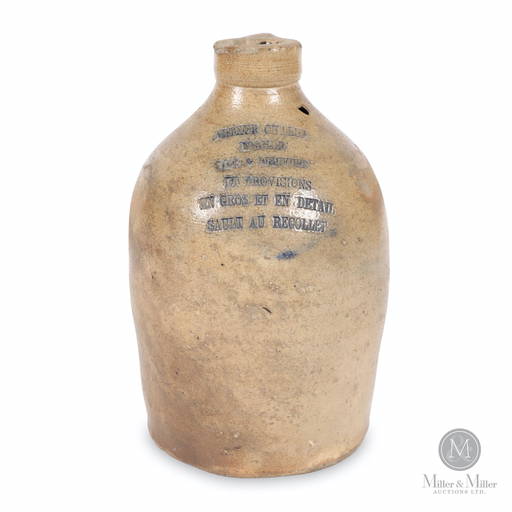 Montreal 1/2 Gallon Stoneware Merchant Jug