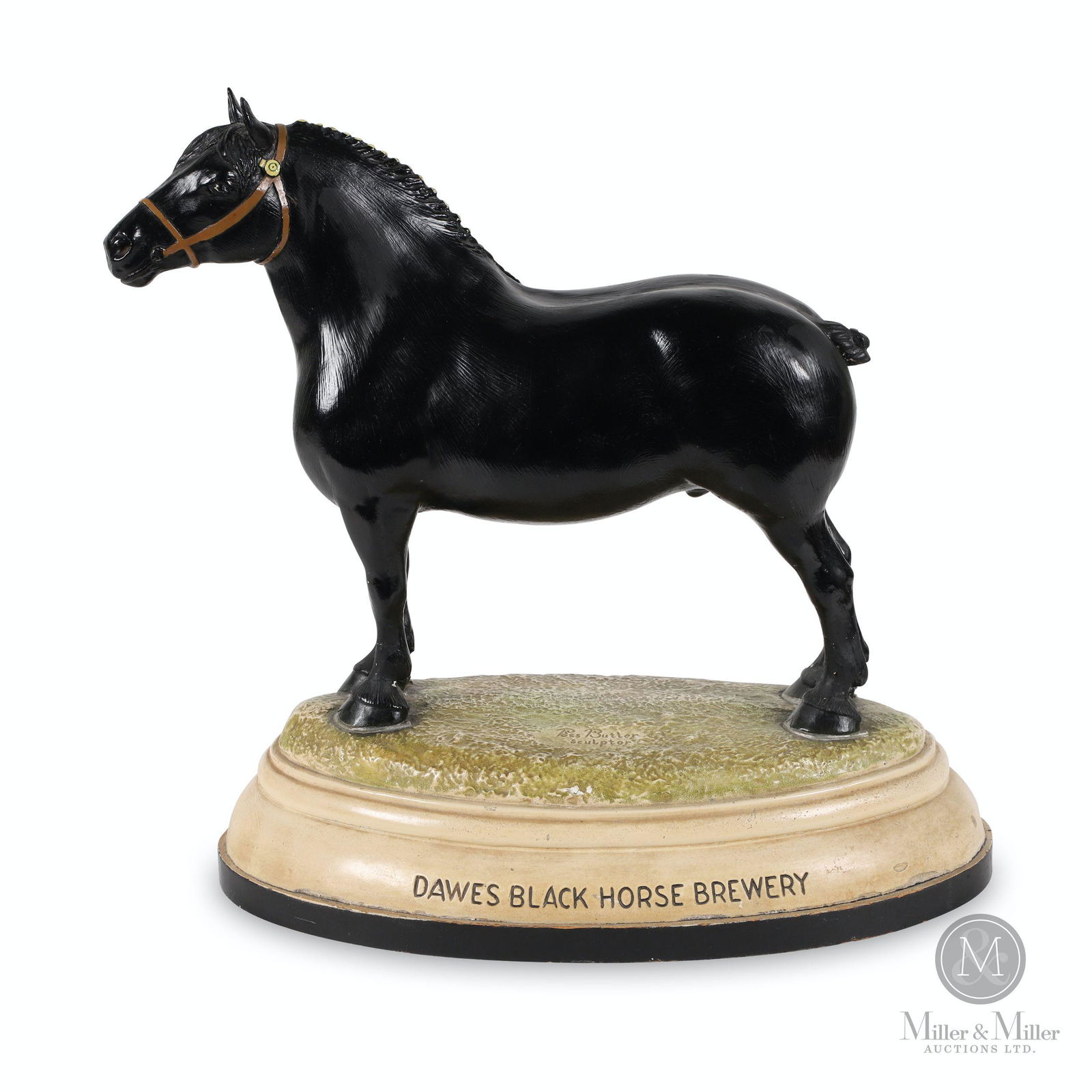 Ross Butler Dawes Brewery Black Horse Statue