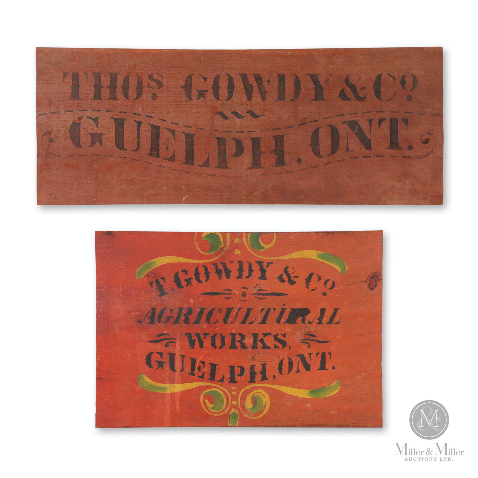 Thomas Goudy, Guelph Fanning Mill Cut Signs - Mar 20, 2021 | Miller ...