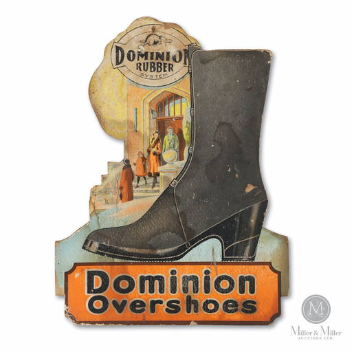 Dominion Rubber Overshoes Die-Cut Cardboard Sign - May 15, 2021 ...