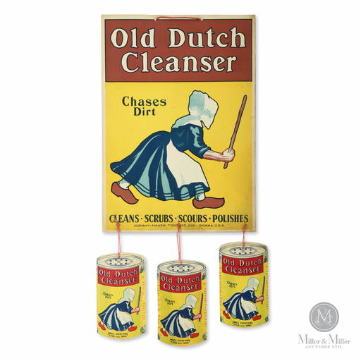Old Dutch Cleanser Hanging Cardboard Sign - Jun 19, 2021 | Miller ...