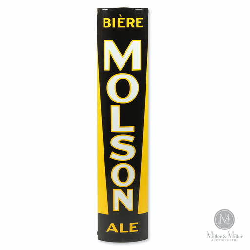 Molson Ale Porcelain Corner Sign