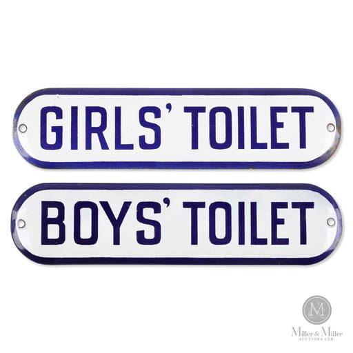 Boys & Girls Toilet Door Signs