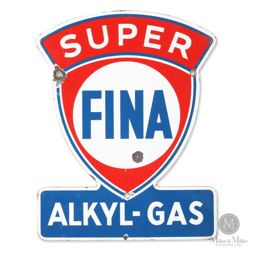 Super Fina Alkyl Gas Pump Sign