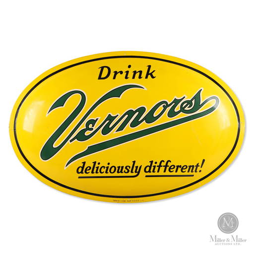 Vernors Ginger Ale Oval Button Sign