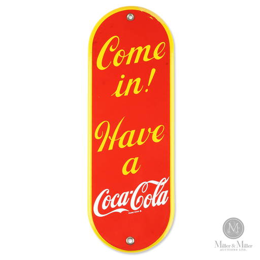 Coca Cola Door Push Plate
