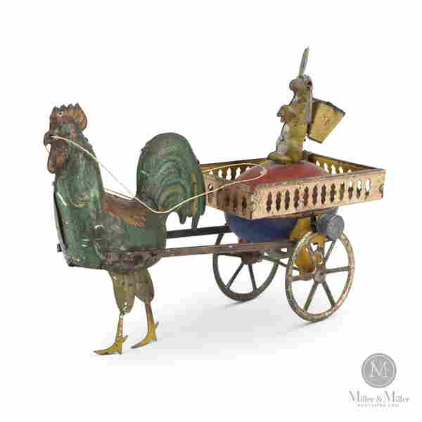 German Rooster and Bunny Cart Flywheel Duo (#0289) on Mar 19, 2022 ...