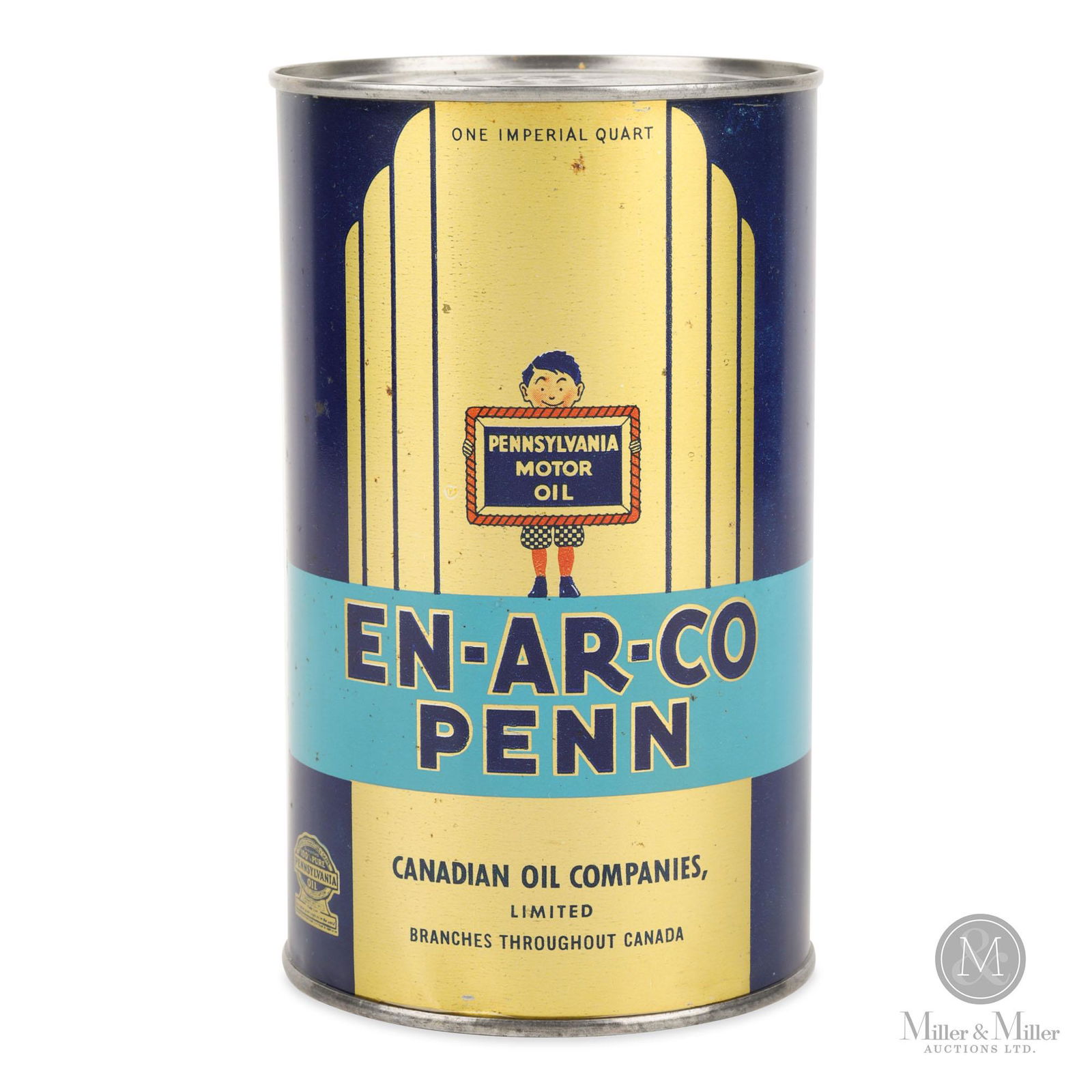 Enarco Penn Motor Oil Quart Tin