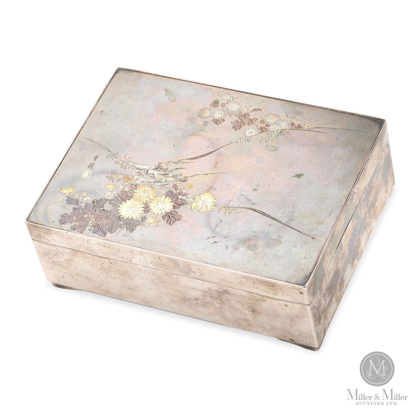 Japanese Silver Jewellery Box