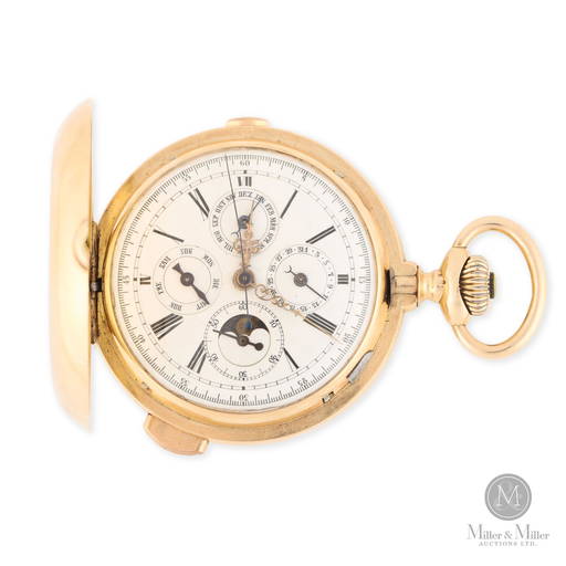 Alfred Lugrin, 14K Minute Repeating Triple Date Chronograph (#0146) on ...