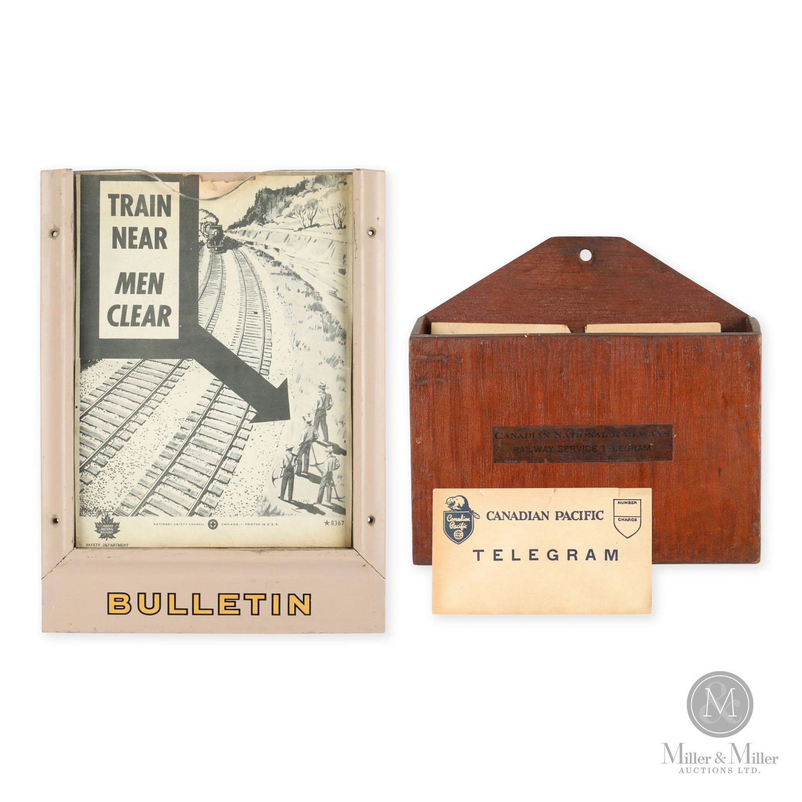 Canadian National Railways Bulletin & Telegram Box