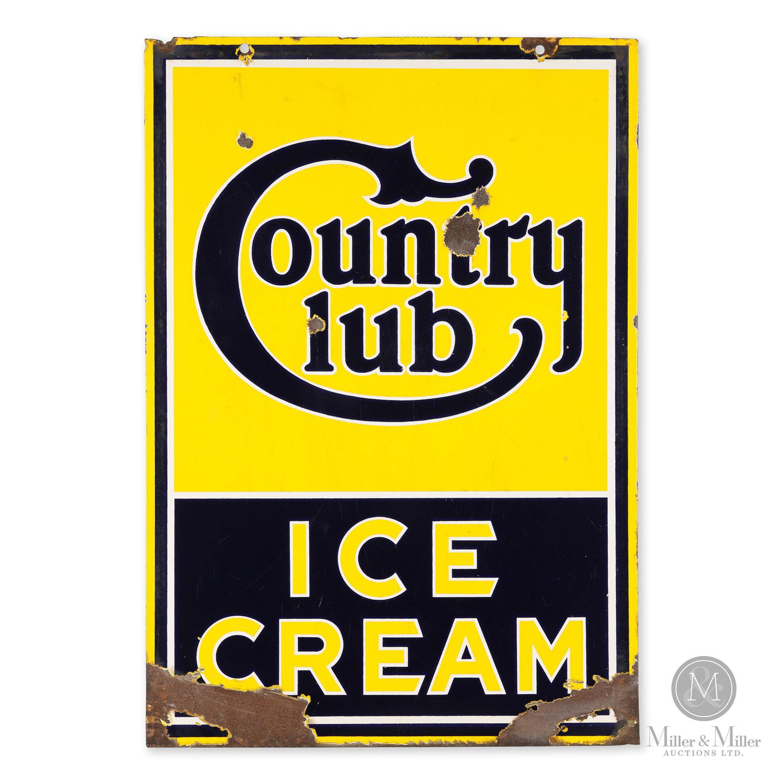Country Club Ice Cream Sign