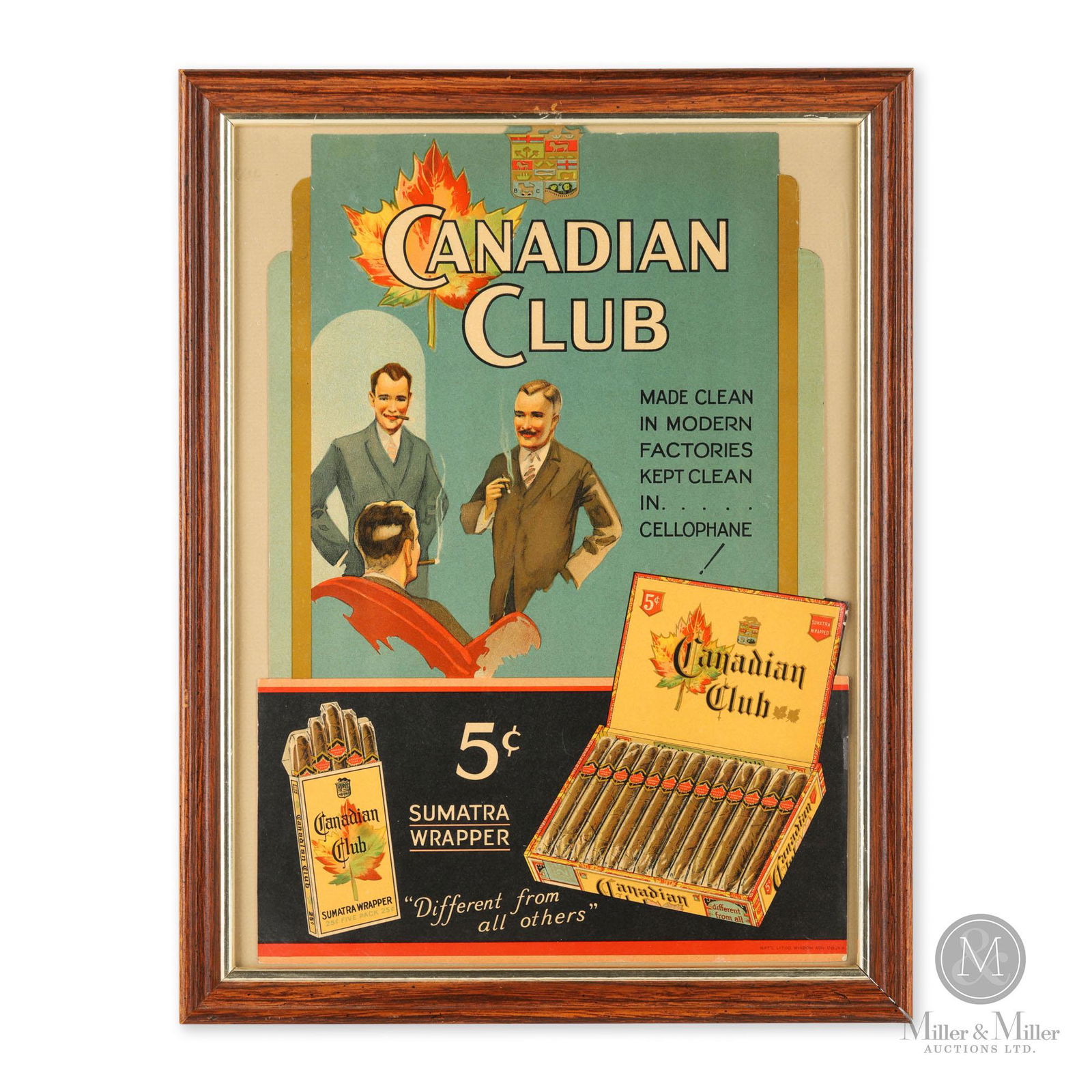 Canadian Club Cigars Die Cut Counter Display