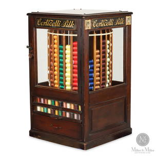 Corticelli Silk Spool Cabinet.