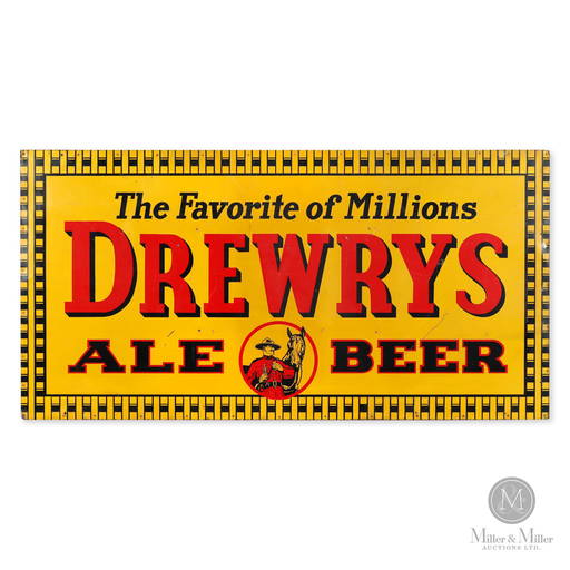 Large 6' Drewry's Beer RCMP Sign - Oct 29, 2022 | Miller & Miller ...