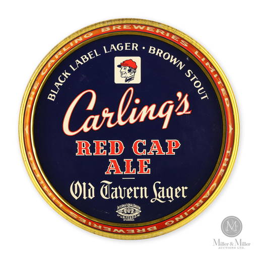 Carling's Brewery Red Cap Ale Beer Tray
