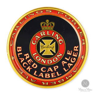 Vintage Carlings Black Label And Red Cap Advertising