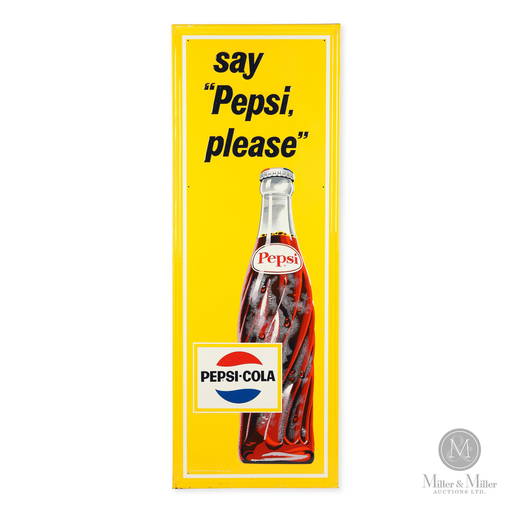Pepsi Cola Vertical Sign