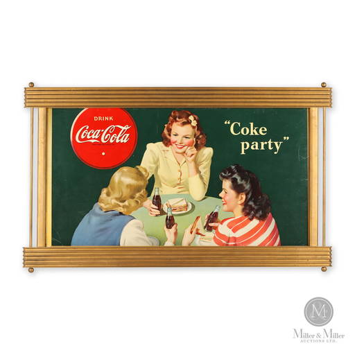 Coca Cola 1943 "coke Party" Poster