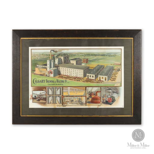 Calgary Brewing & Malting Co. Factory Scene Lithograph