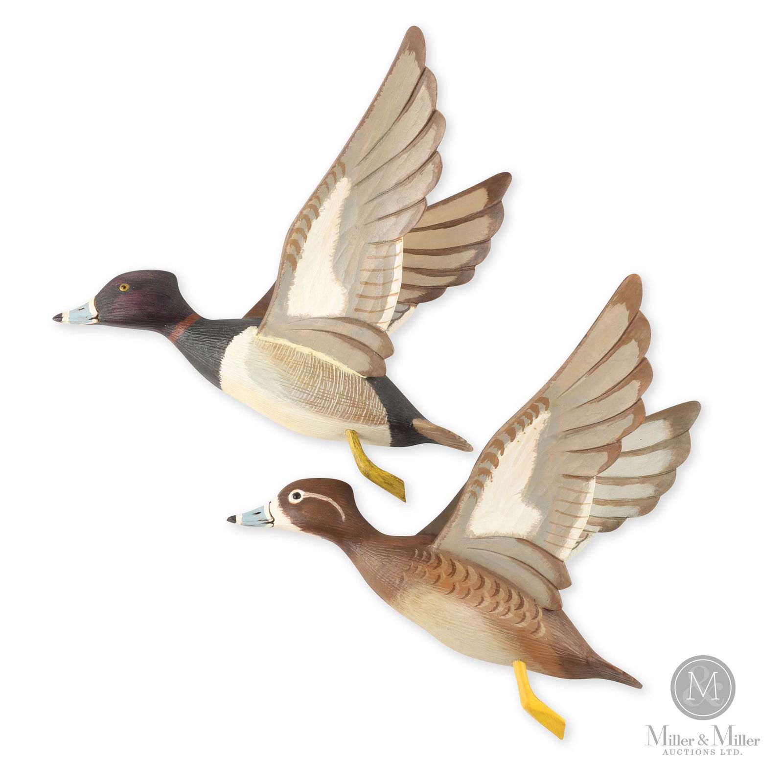 Pair Of Ringneck Ducks By Merle Franklin