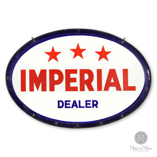 Imperial Oil 3 Star Gasoline Service Station Sign