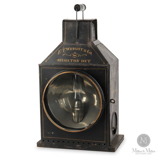 E.t. Wright & Co., Hamilton, Ontario Traction Engine Lamp