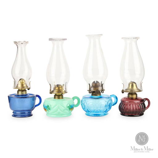 Coloured Finger Oil Lamps