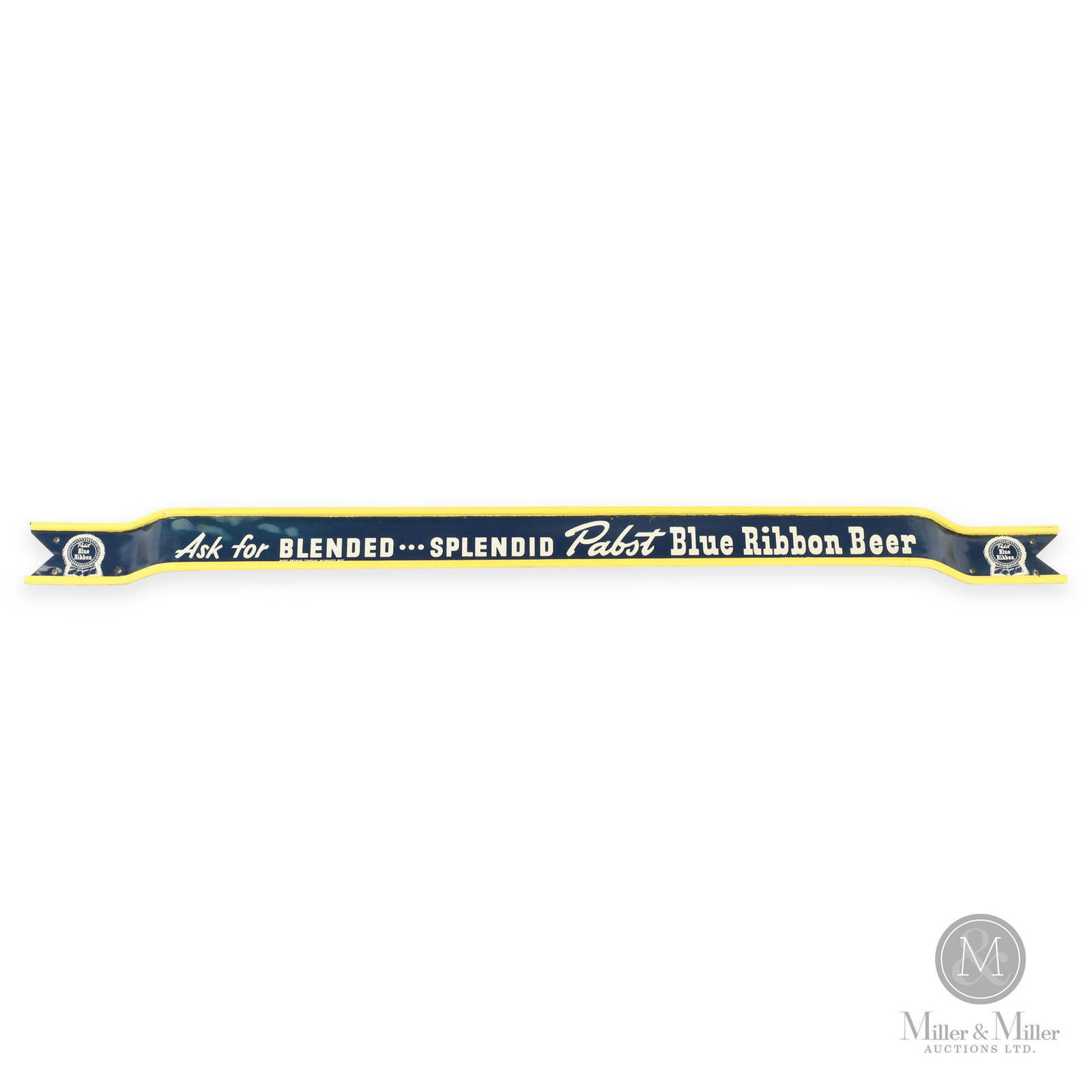 Pabst Blue Ribbon Beer Door Push Bar Auction