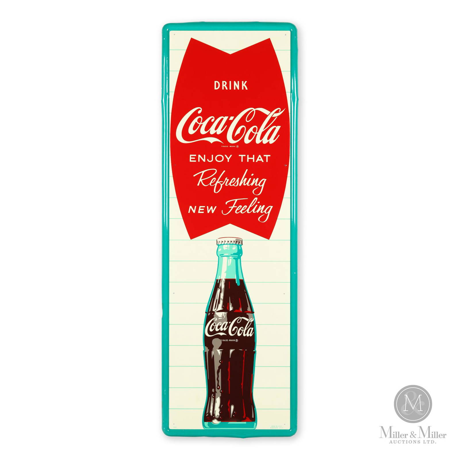 Coca-cola Vertical "fishtail" Sign Auction