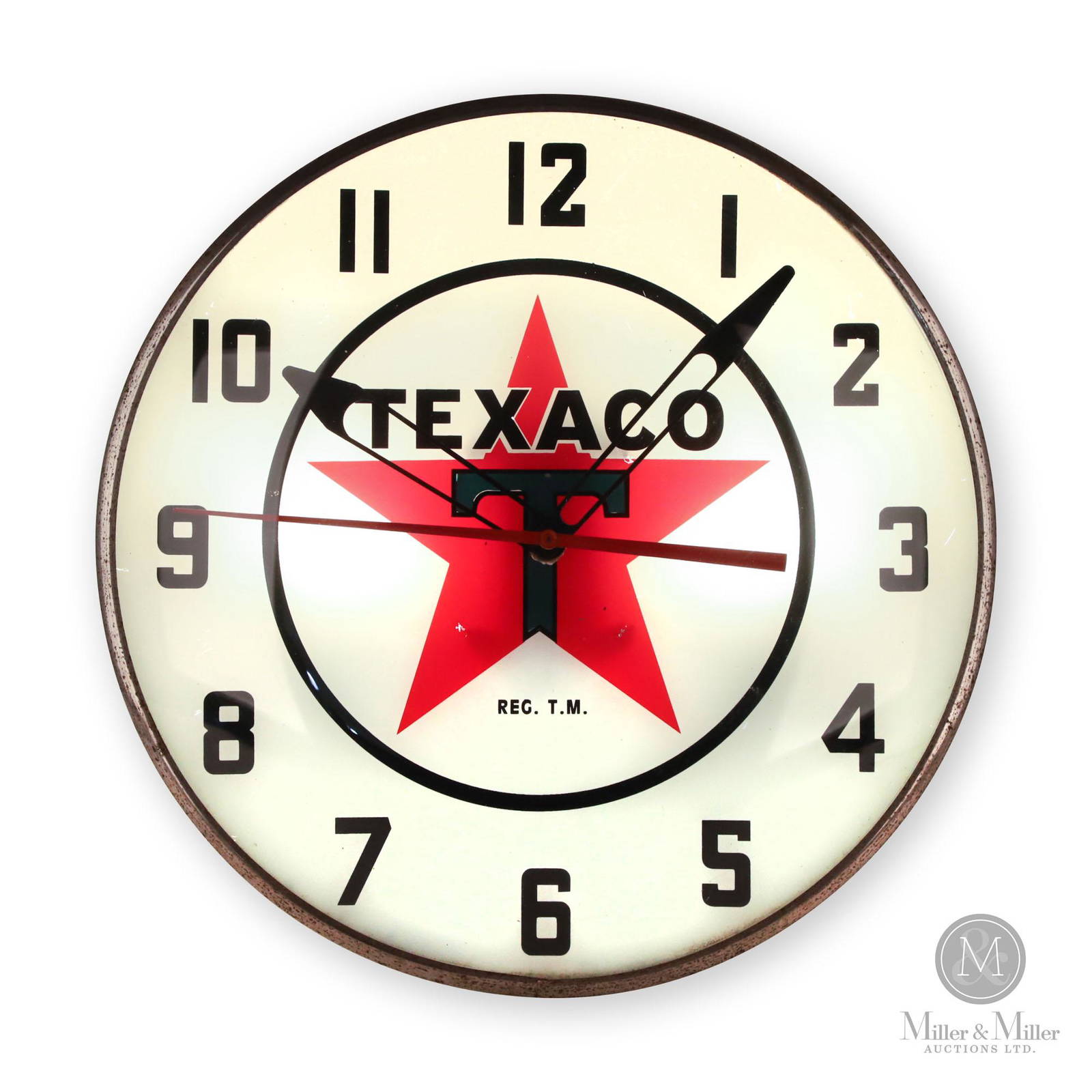 Texaco Service Station Lighted Clock Auction