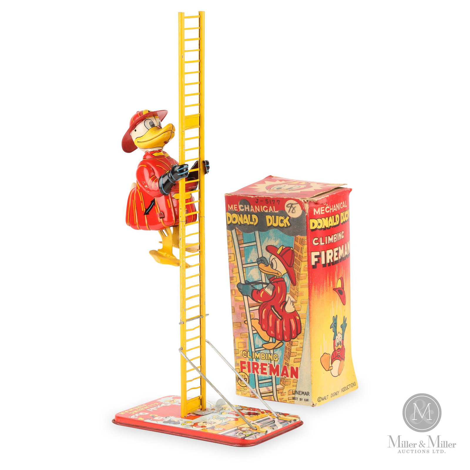 Linemar Donald Duck The Climbing Fireman