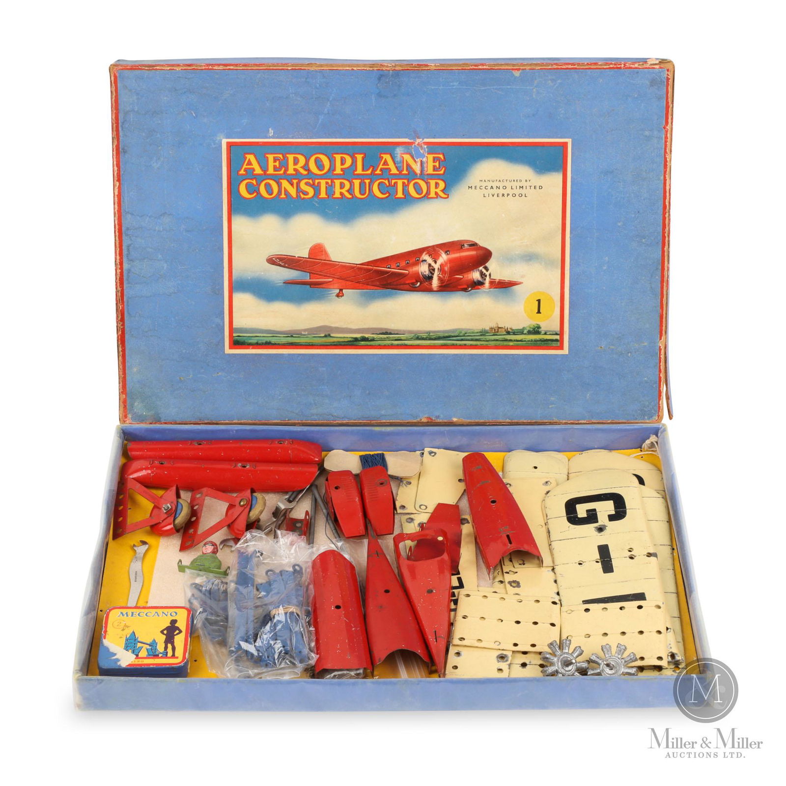 Meccano No. 1 Constructor Aeroplane Set Auction