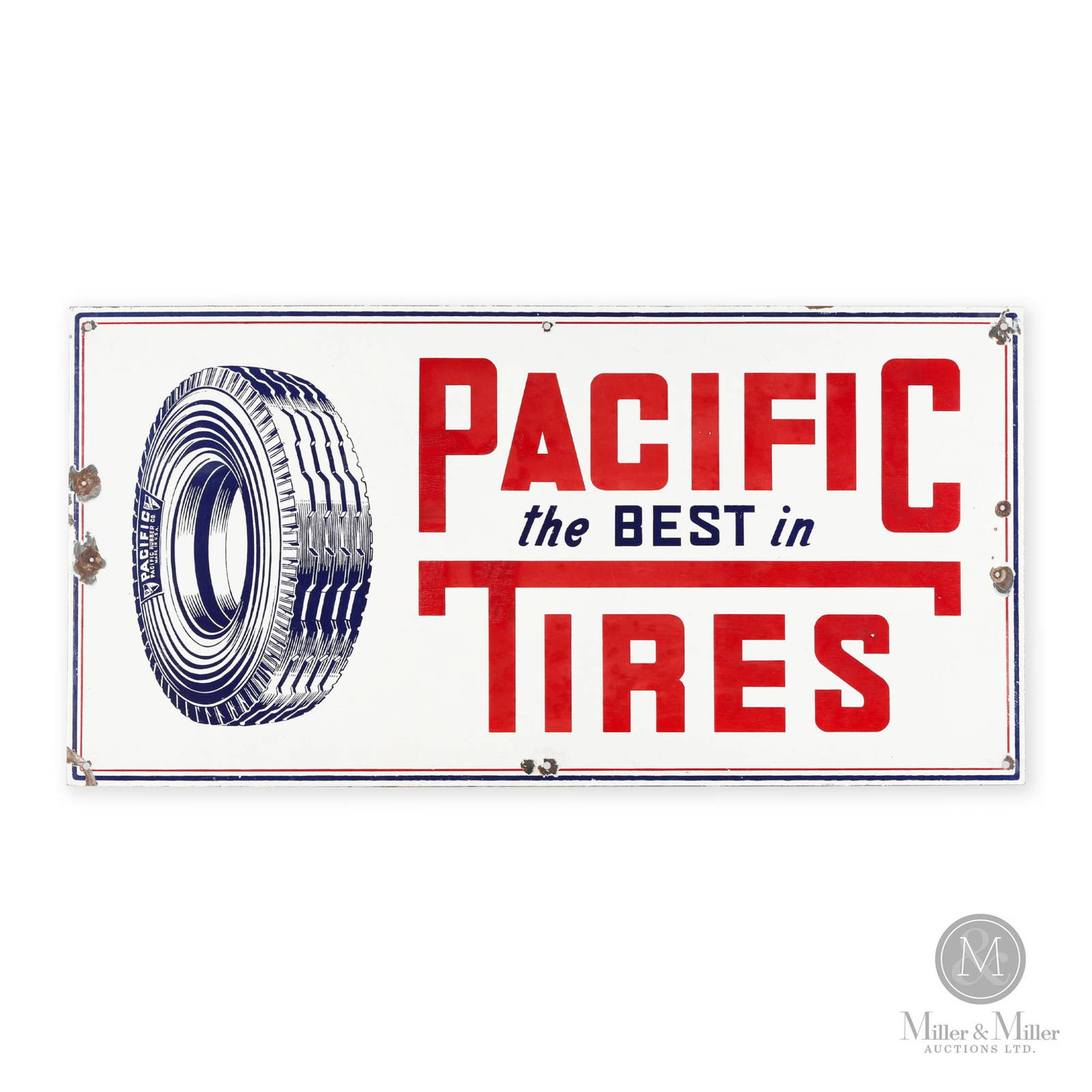 Pacific Tires Sign Auction