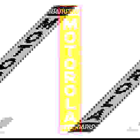 Motorola Radio Vertical Concave Sign Auction