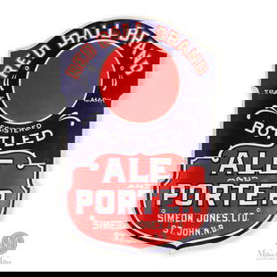 Miller Beer Porcelain Corner Sign.