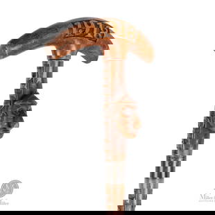 English Gadget Walking Stick Cane Birmingham Early 20th Century, John ...