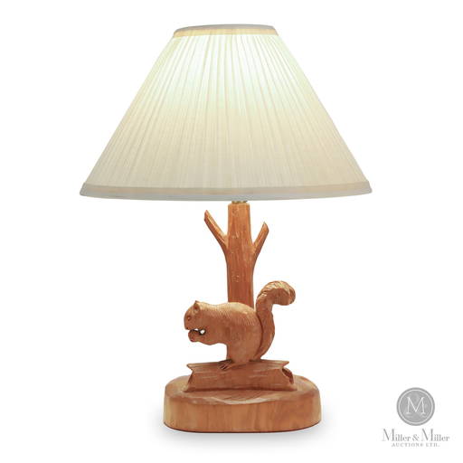 Squirrel Log Lamp By Clement Dube