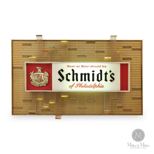 Schmidt's Beer Lighted Animated Sign