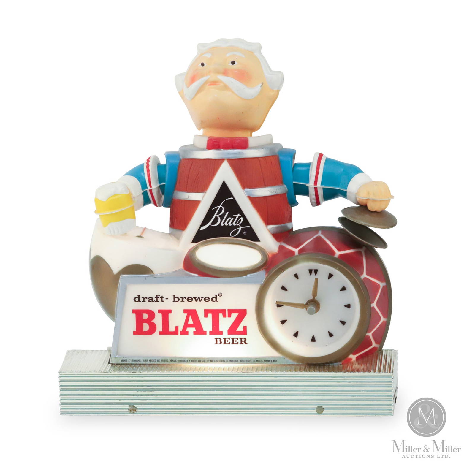 Blatz Beer Lighted Animated Clock Auction