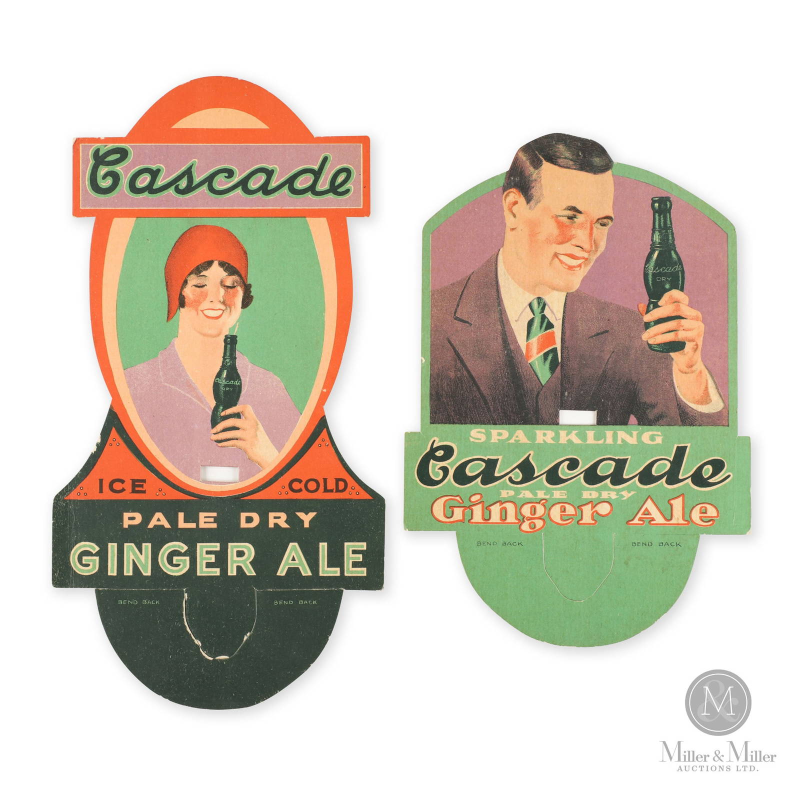 Cascade Ginger Ale Die-cut Bottle Toppers Auction