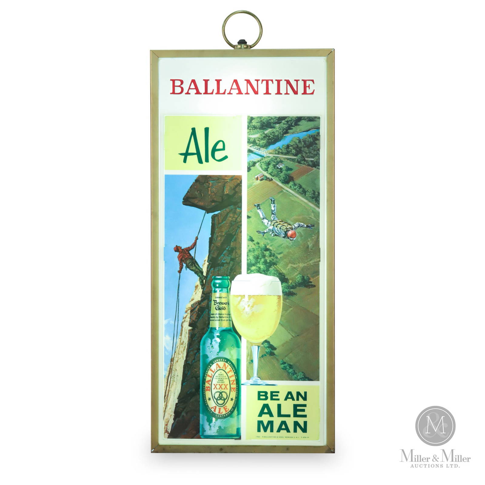Ballantine Ale 1963 Lighted Sign Auction