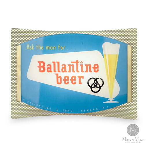 Ballantine Beer Lighted Counter Sign