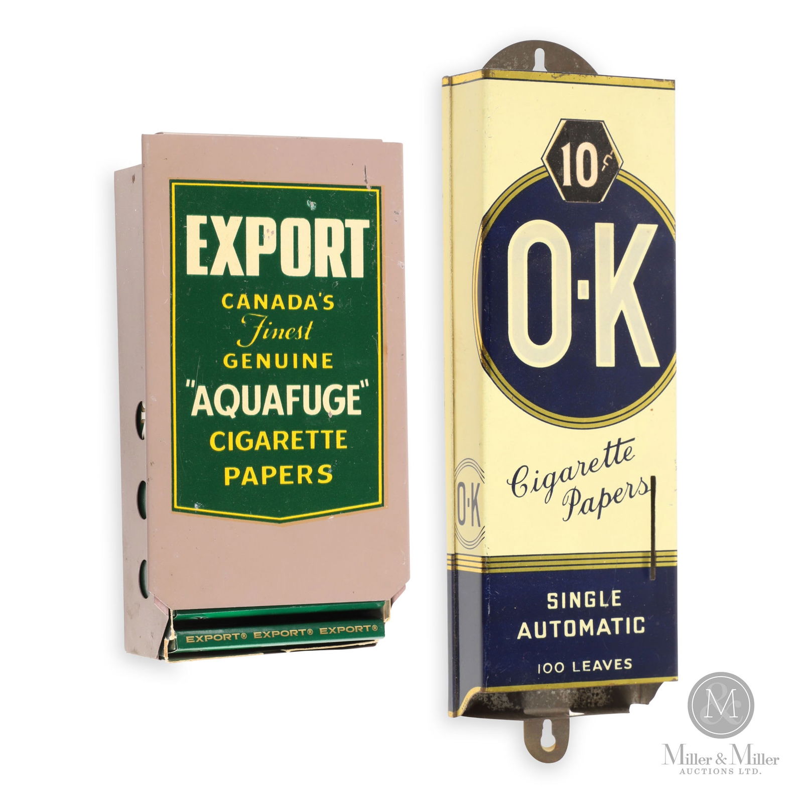 Export And Ok Cigarette Paper Dispensers