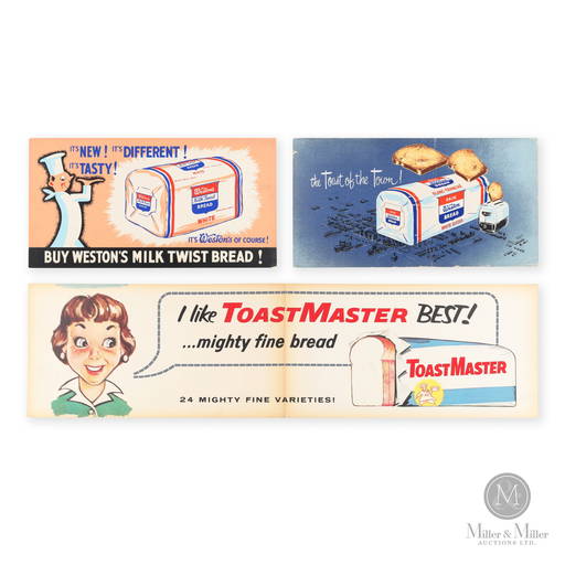 Weston's Bread & Toast Master Trolley Signs