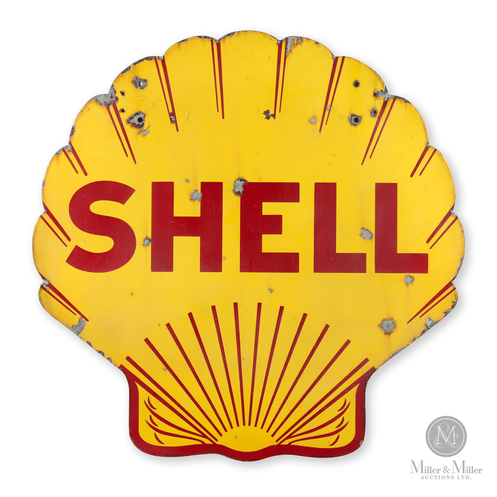 Shell Gasoline 4' Service Station Sign Auction
