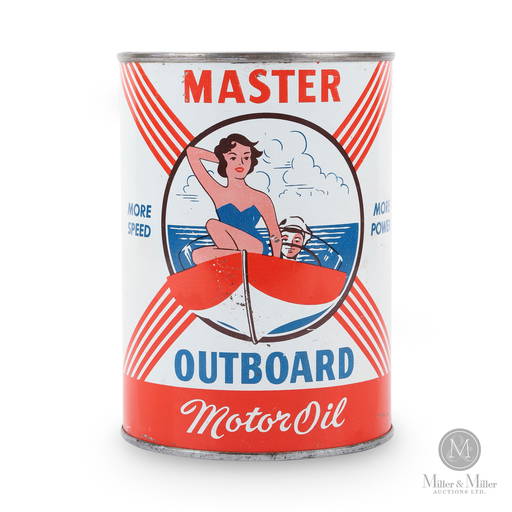 Master Outboard Motor Oil 1 U.s Quart Can