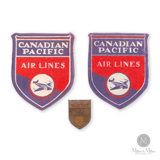 Canadian Pacific Air Lines Cap Badge & Shoulder Patches