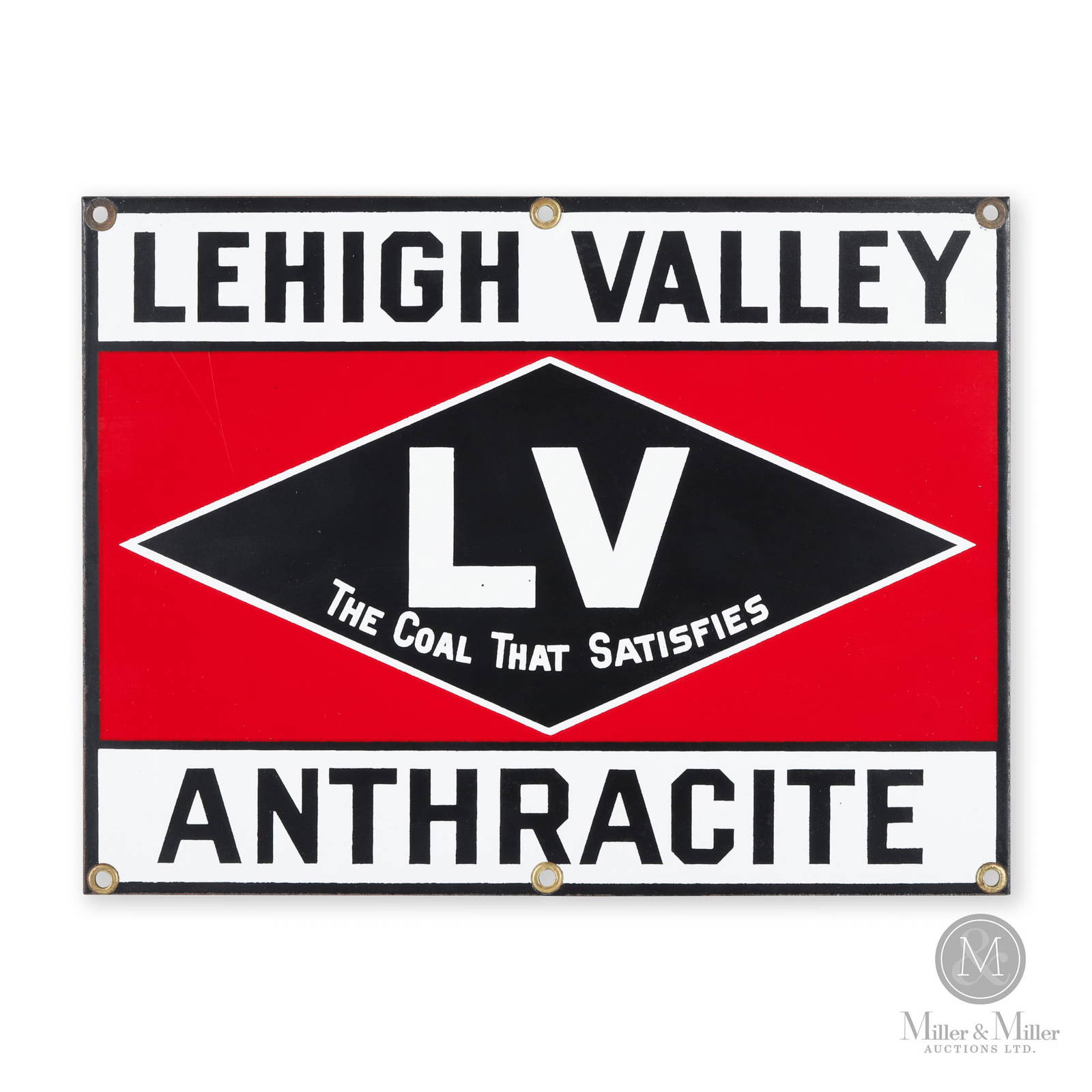 Lehigh Valley Anthracite Coal Sign Auction