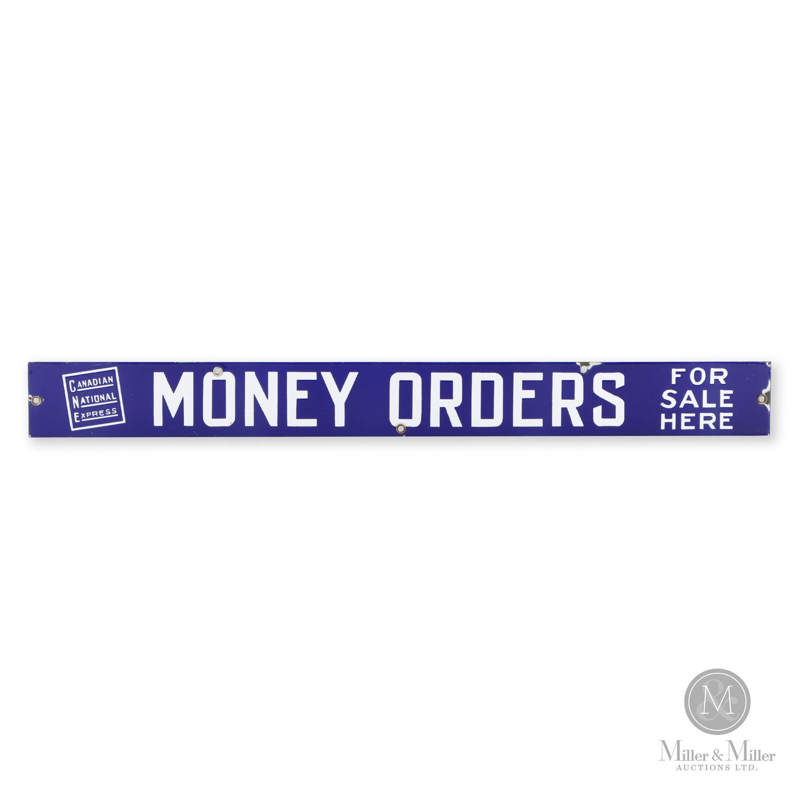 Canadian National Express Money Orders Sign Auction
